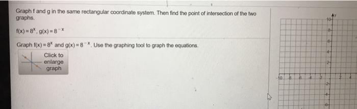 Solved 10 Graph fand g in the same rectangular coordinate | Chegg.com