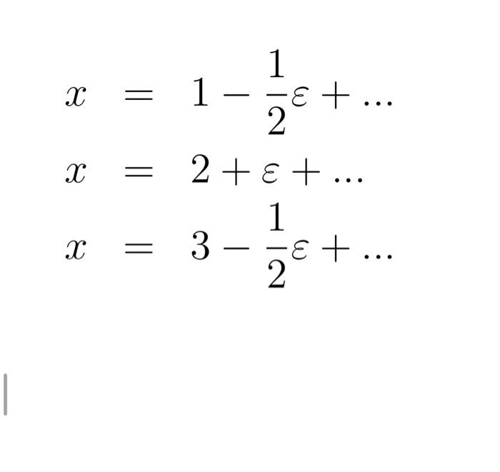 Solved solve the algebraic equation , here epsilon is | Chegg.com