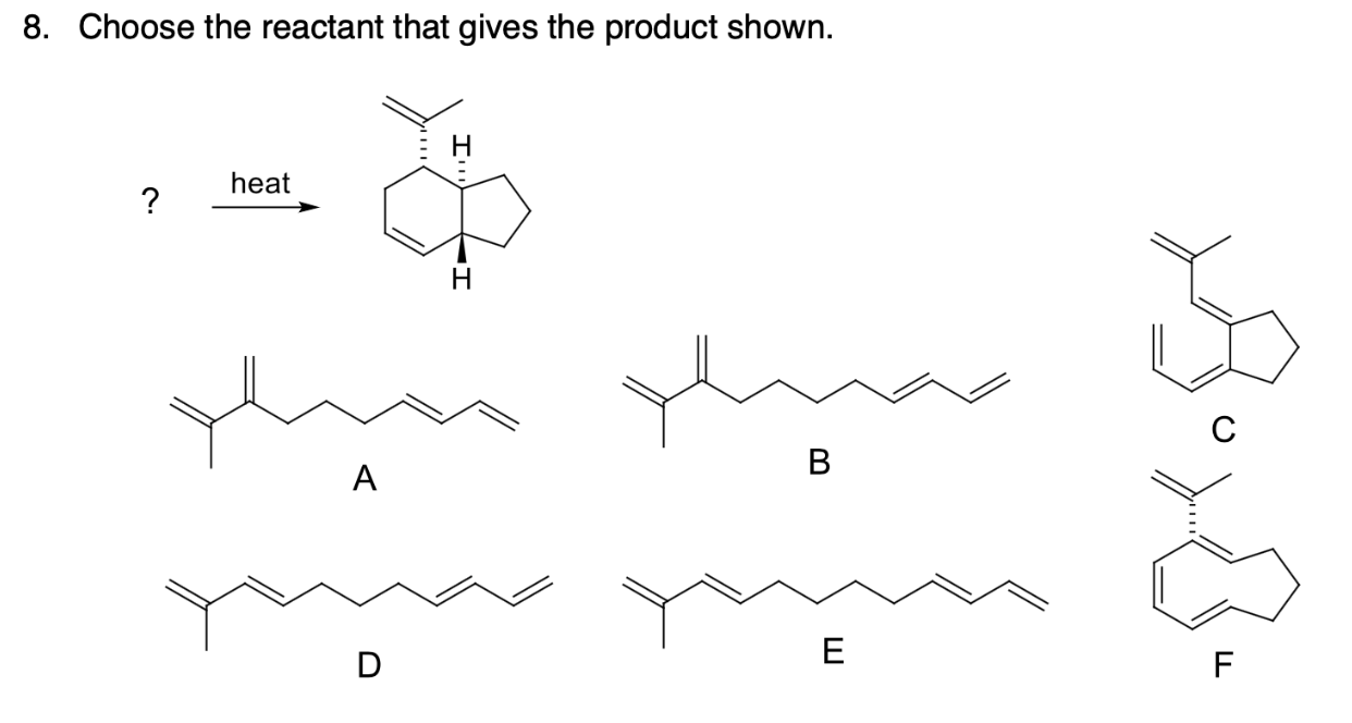 Solved Choose the reactant that gives the product shown. | Chegg.com