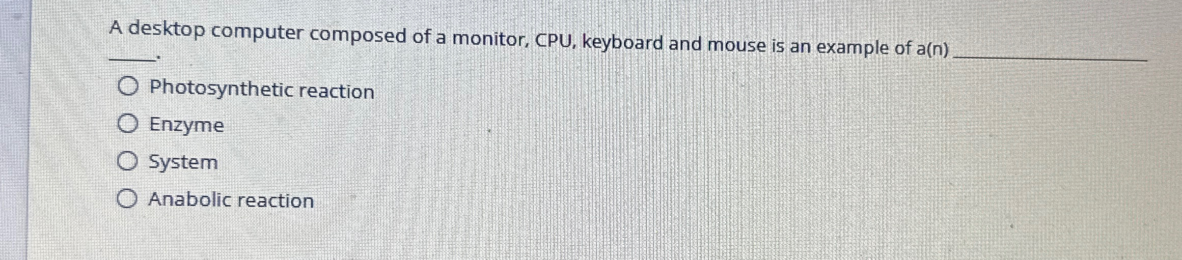 Solved A desktop computer composed of a monitor, CPU, | Chegg.com