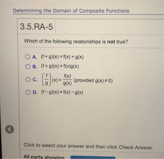 Solved Determining the Domain of Composite Functions | Chegg.com