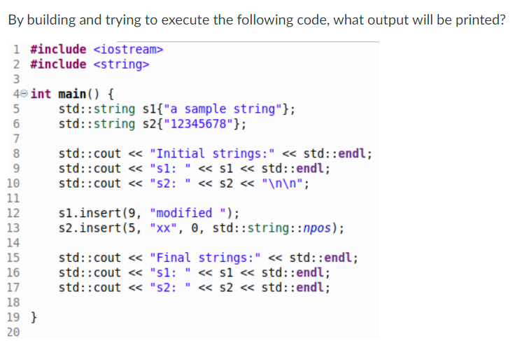 Solved By building and trying to execute the following code, | Chegg.com