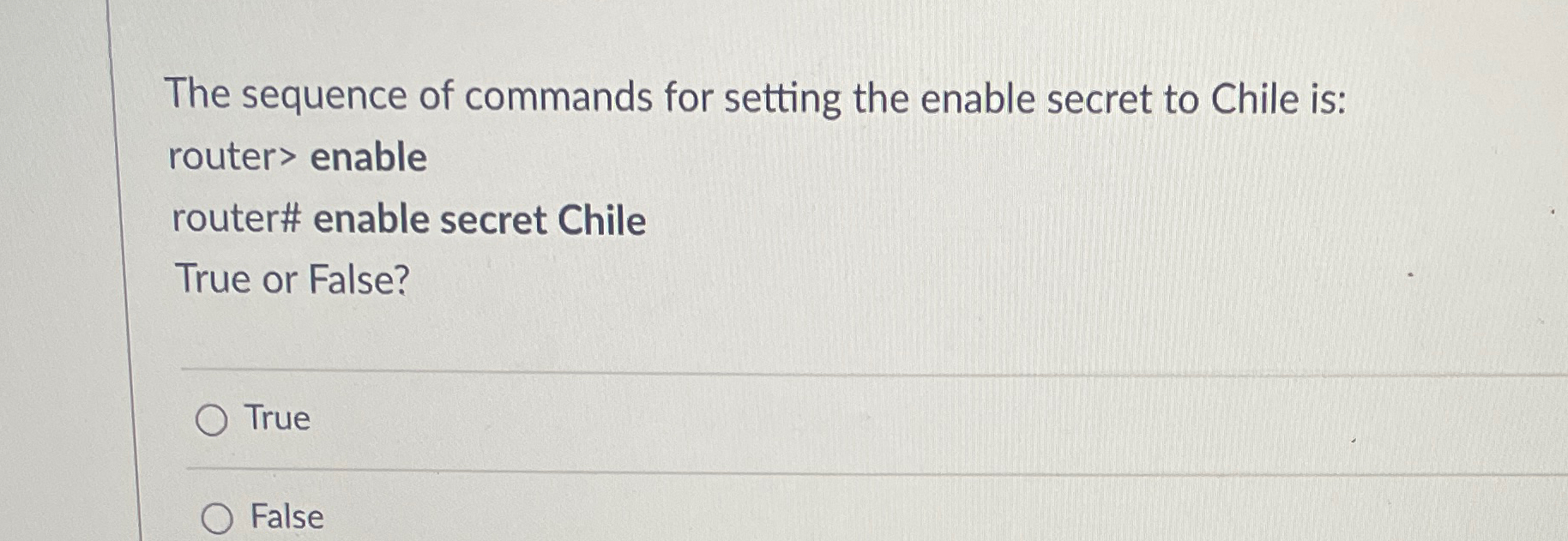 Solved The sequence of commands for setting the enable | Chegg.com