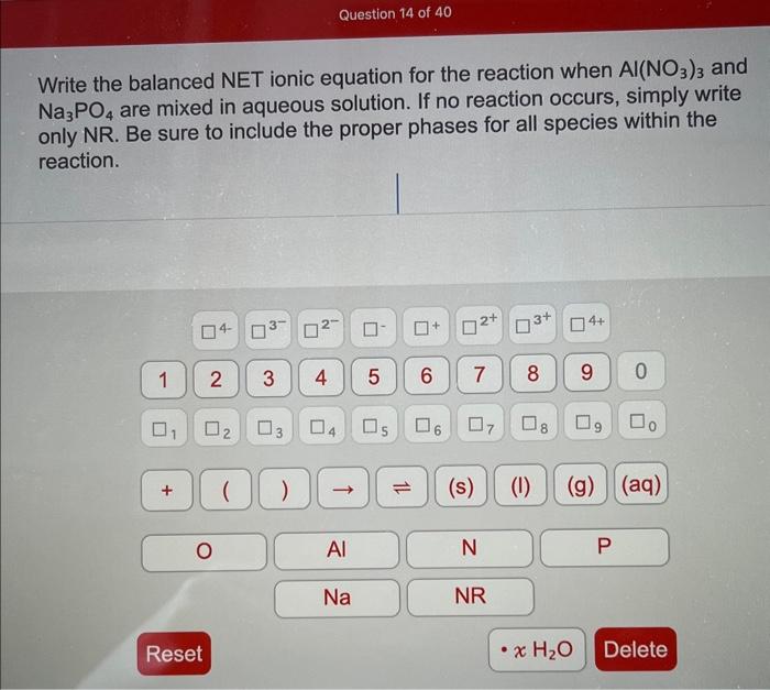 Solved Write the balanced COMPLETE ionic equation for the | Chegg.com