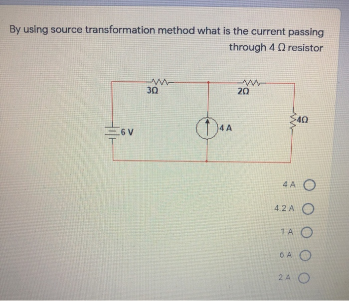 Solved By using source transformation method what is the | Chegg.com