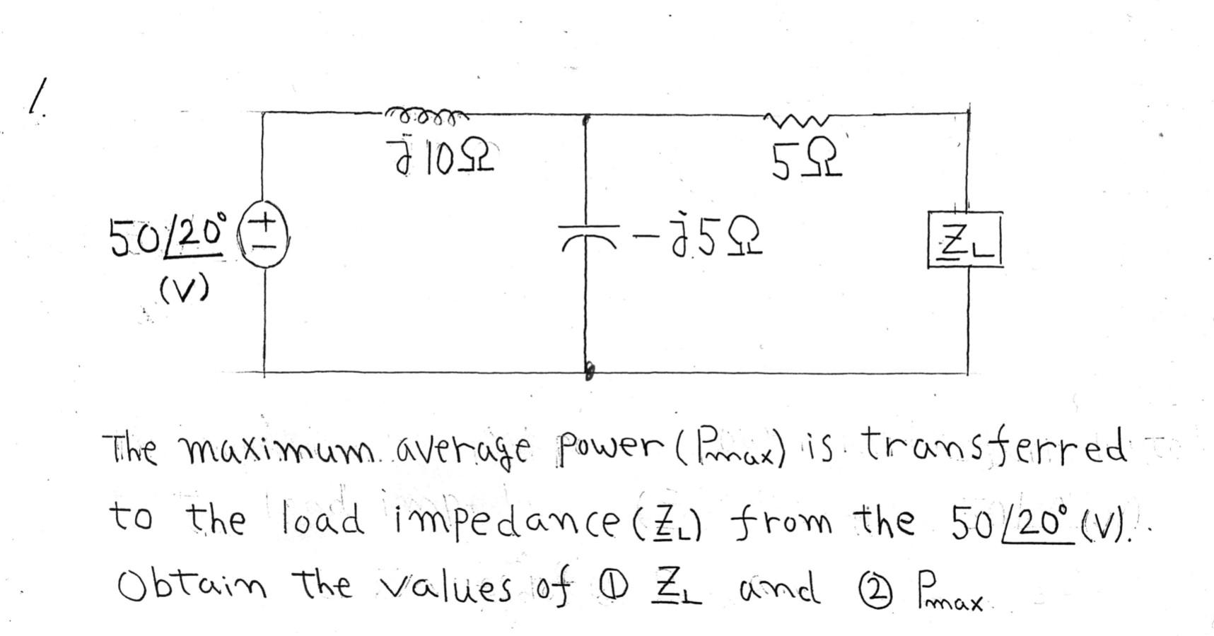 Solved The maximum average power ( Pmax ) is transferred to | Chegg.com