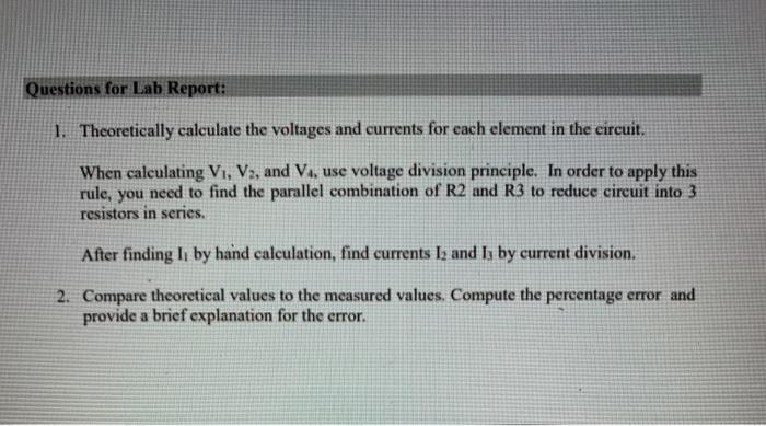 Solved Lamar University Circuits Laboratory Experiment 3