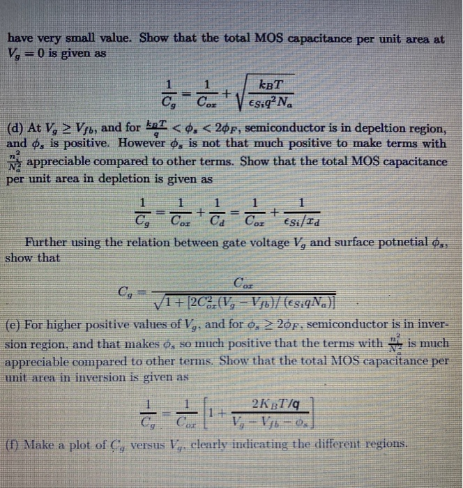 Solved Problem 2 (Capacitance Calculation in MOS Structure) | Chegg.com