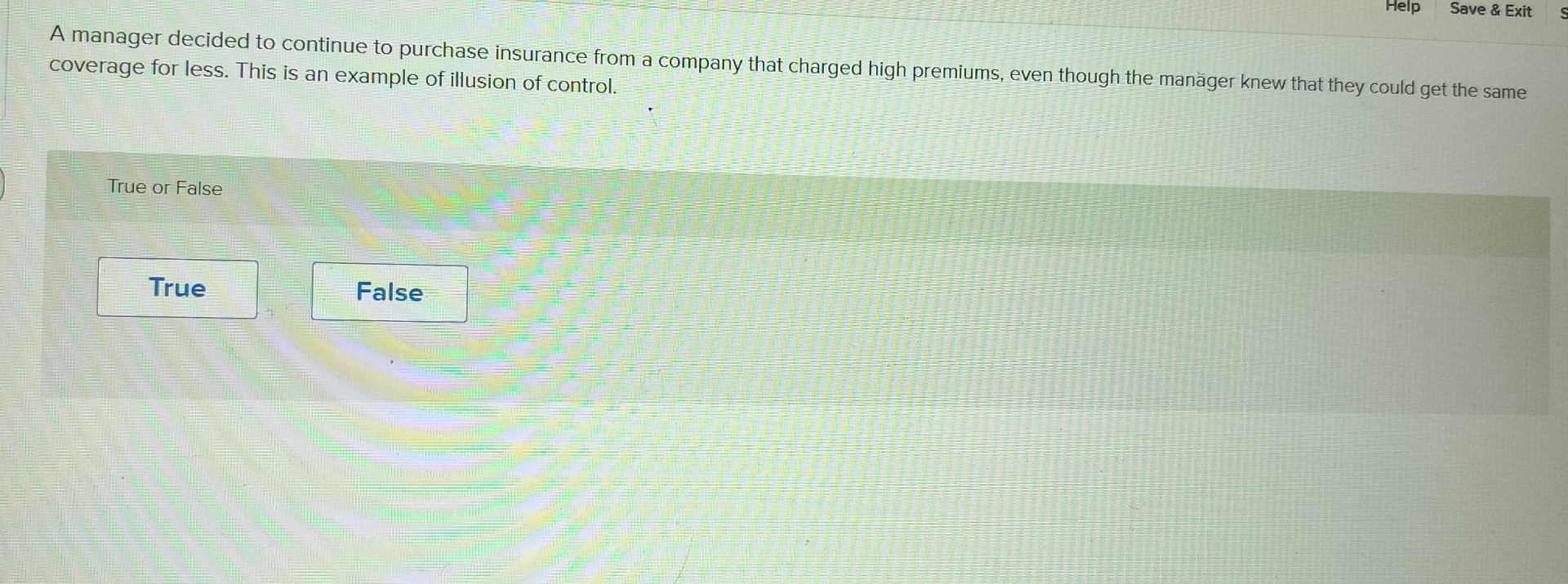 Solved HelpSave & ExitA manager decided to continue to | Chegg.com