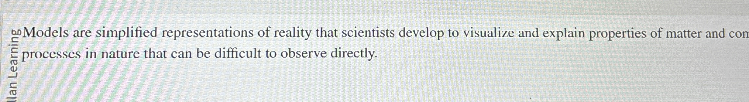 Solved Models are simplified representations of reality that | Chegg.com