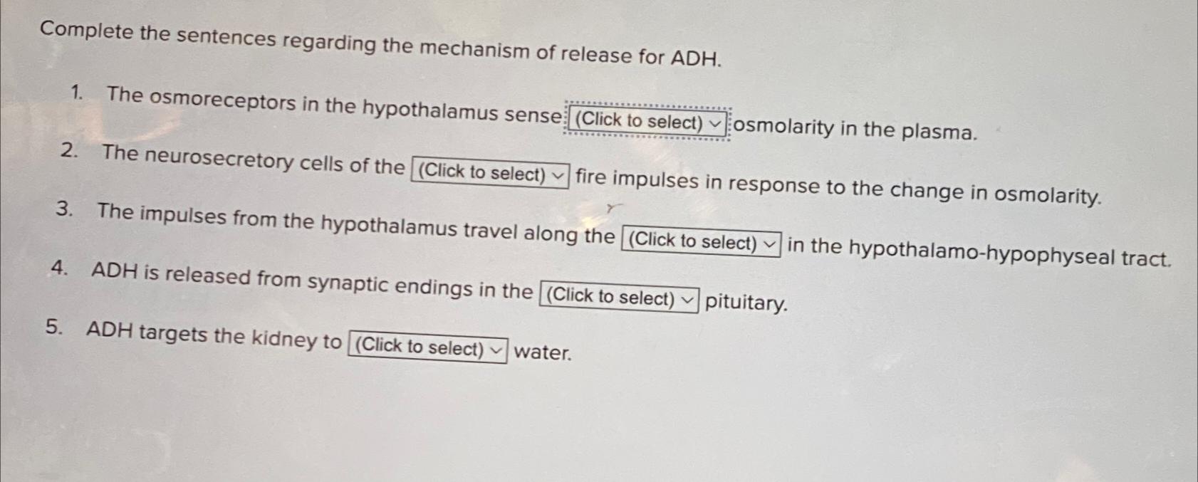 Solved Complete the sentences regarding the mechanism of | Chegg.com