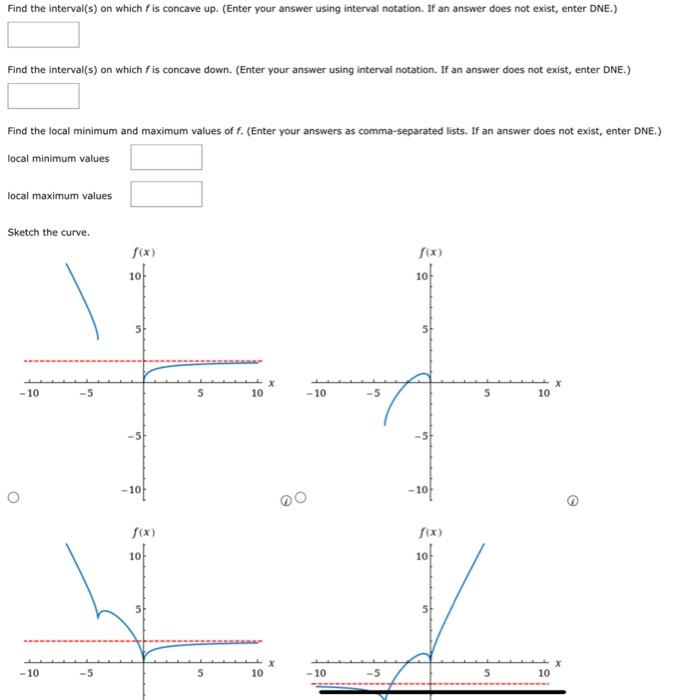 Solved Consider the following curve. f(x)=x2+4x−x Determine | Chegg.com