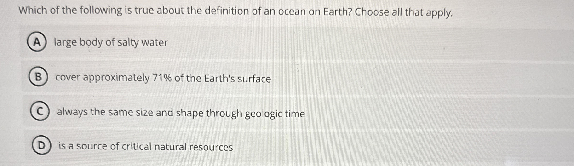 Solved Which of the following is true about the definition | Chegg.com
