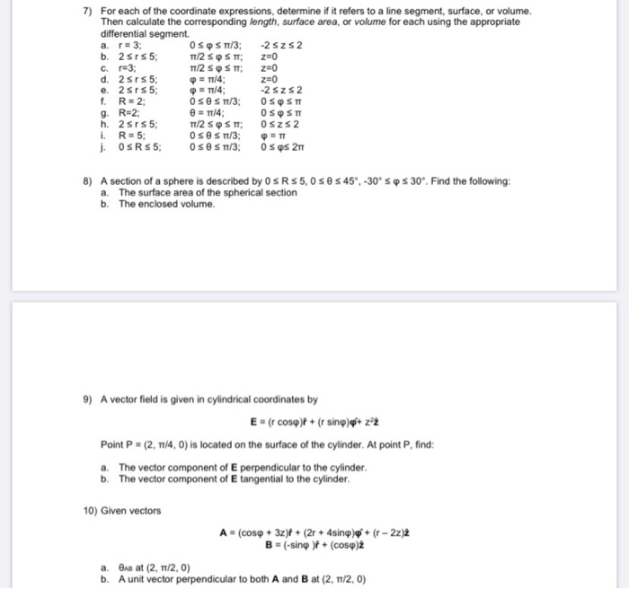 Solved 7) For each of the coordinate expressions, determine | Chegg.com