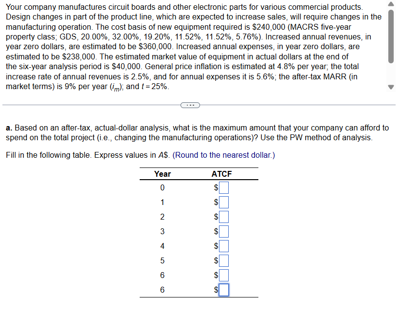 Solved Your company manufactures circuit boards and other | Chegg.com