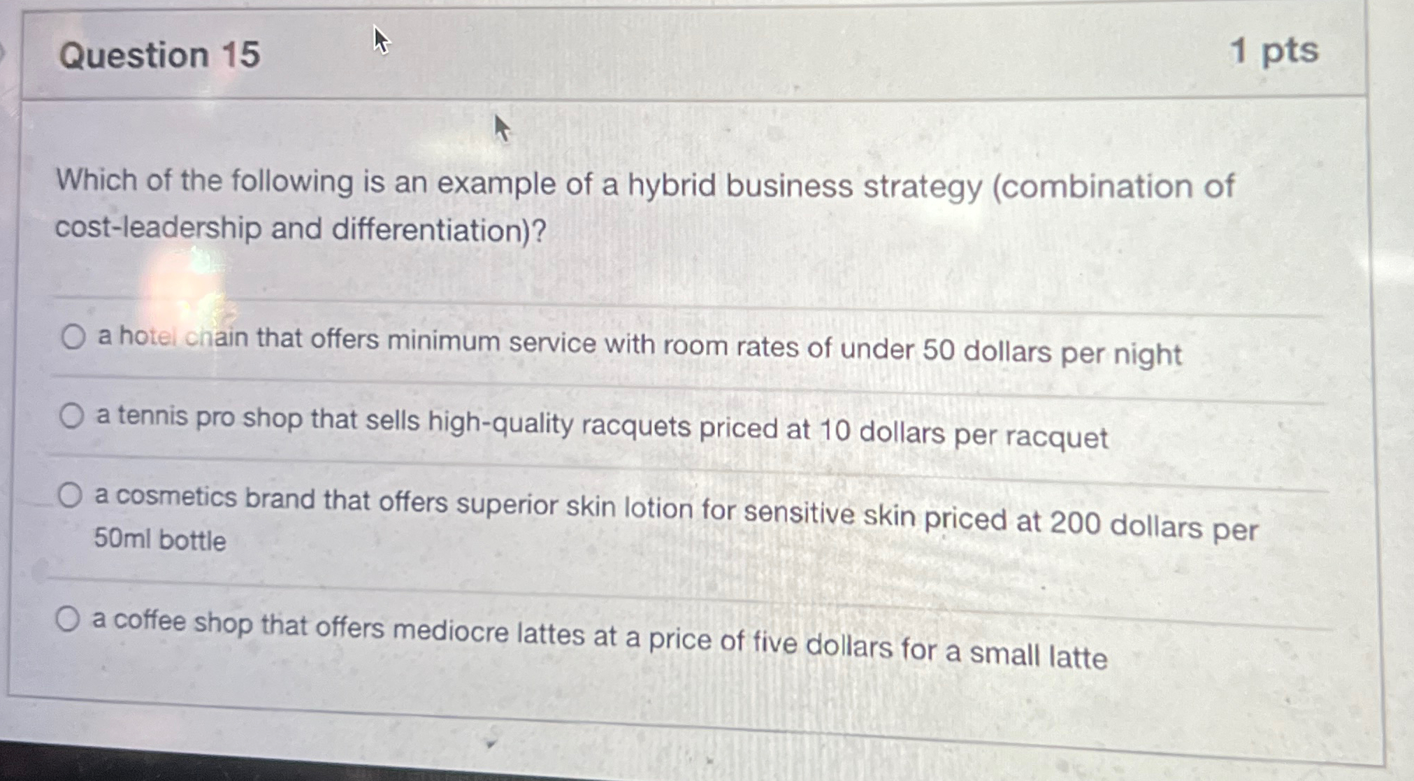 Solved Question 151 ﻿ptsWhich of the following is an example | Chegg.com