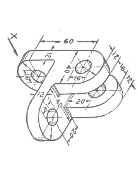 Solved i want solution with three view fron -top -right draw | Chegg.com