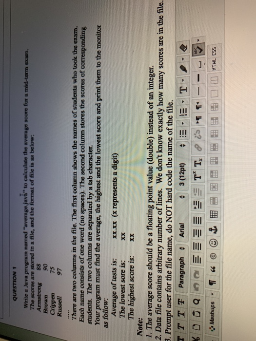 Solved For java please. Thank you. | Chegg.com