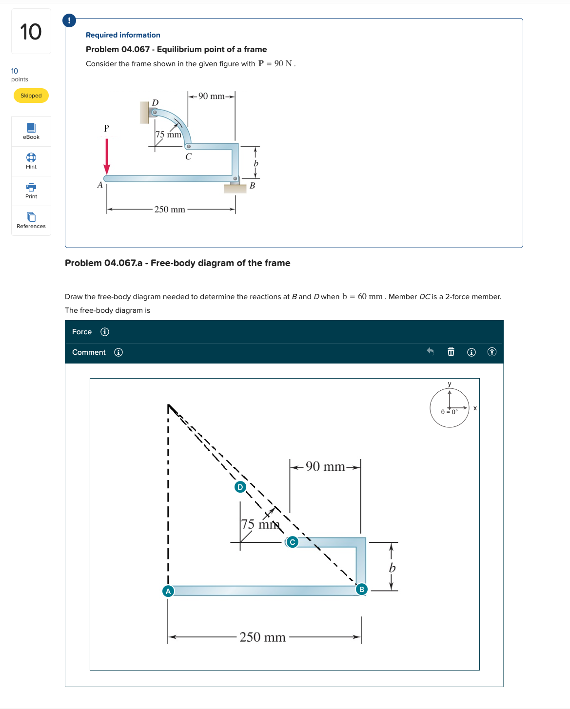Solved 10 \( ! \) ﻿Required information Problem 04.067 - | Chegg.com