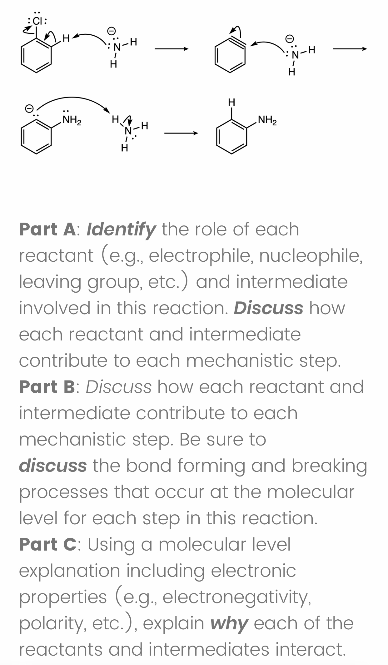 Solved Part A: Identify the role of each reactant (e.g., | Chegg.com
