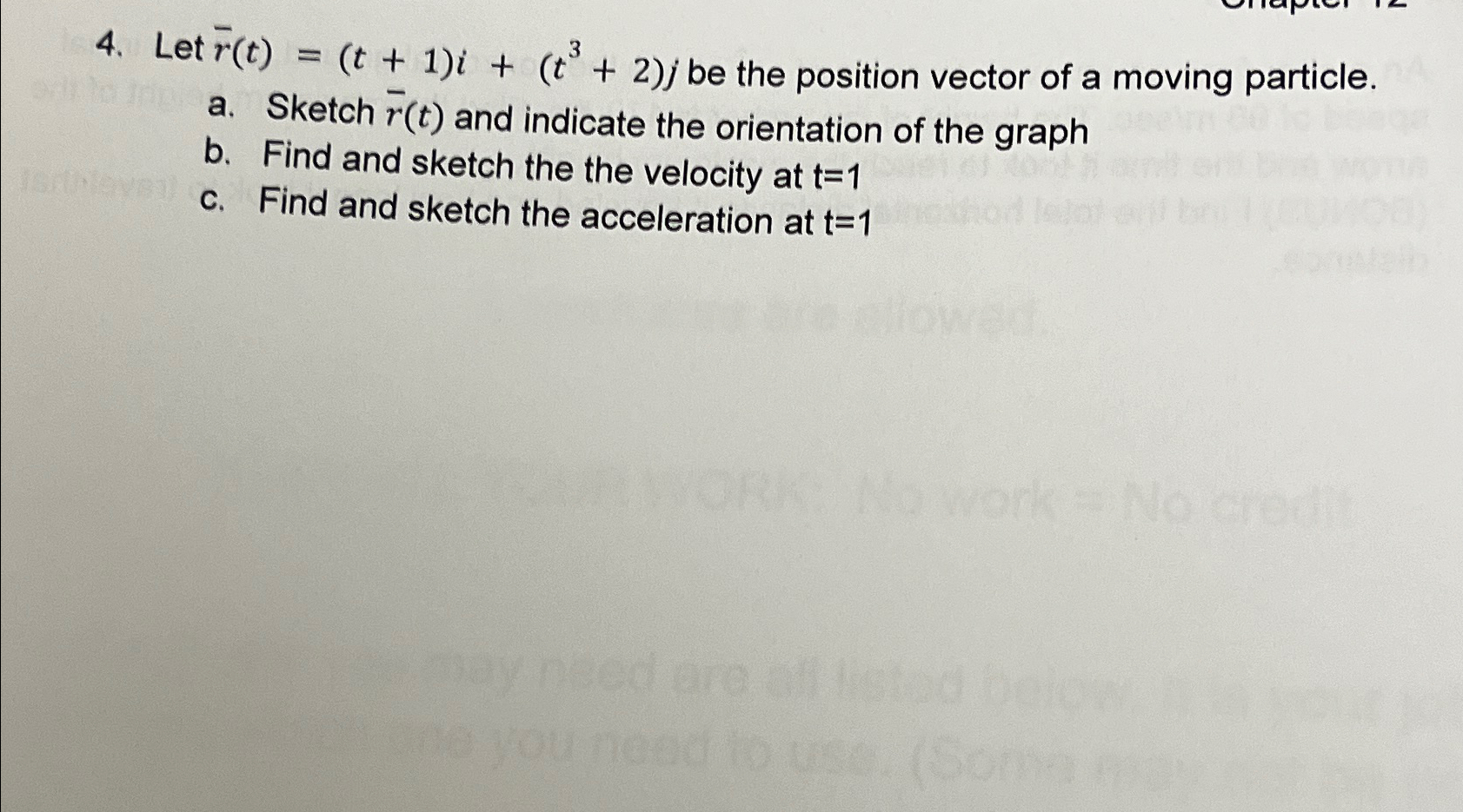 Solved Let ?bar (r)(t)=(t+1)i+(t3+2)j ﻿be the position | Chegg.com