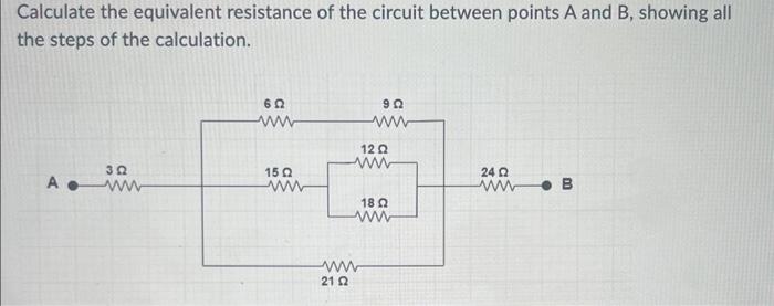 Solved Calculate the equivalent resistance of the circuit | Chegg.com