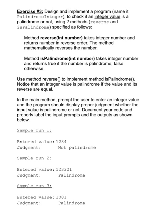Solved Exercise 3 Design And Implement A Program Name It 
