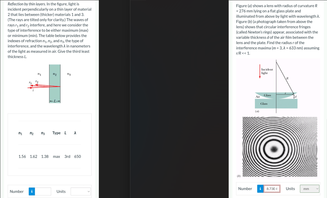 Solved Reflection by thin layers. In the figure, light | Chegg.com