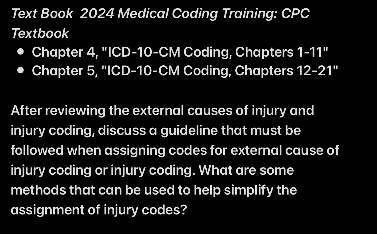 Solved Text Book 2024 ﻿Medical Coding Training: | Chegg.com