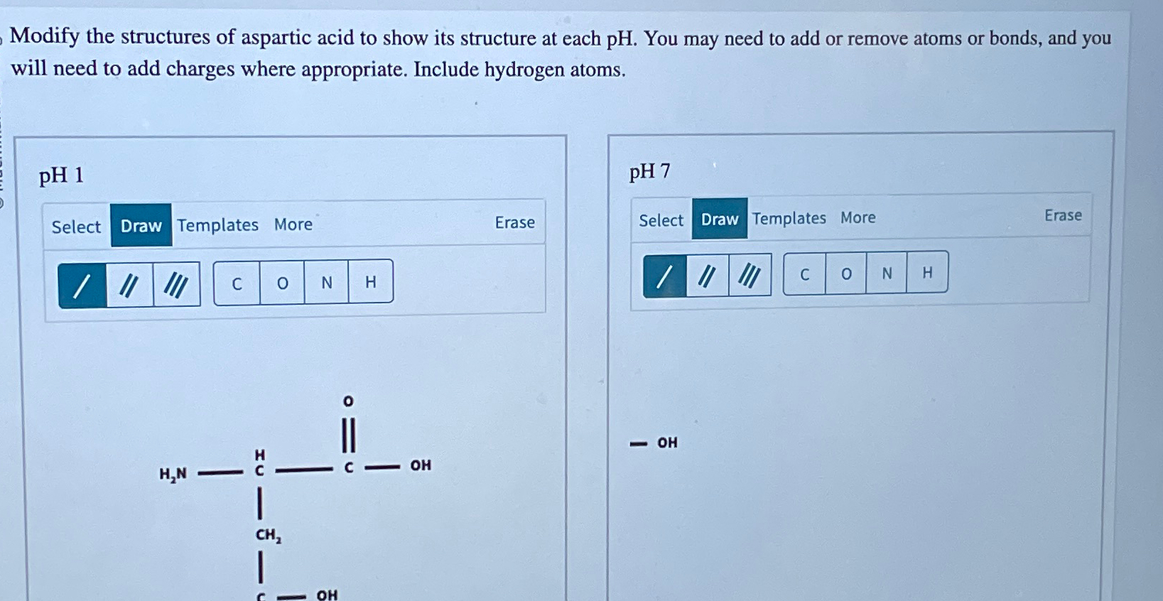 Solved Modify the structures of aspartic acid to show its | Chegg.com Solved Modify the structures of aspartic acid to show its | Chegg.com
