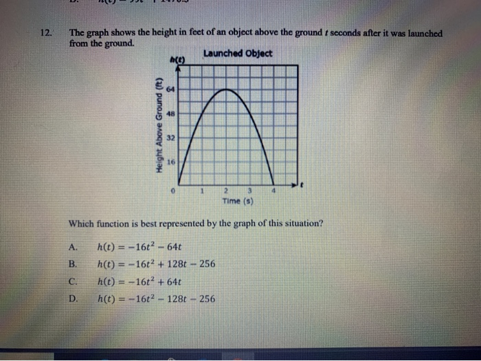 Solved 9. The graph shows the parabolic arch that supports | Chegg.com