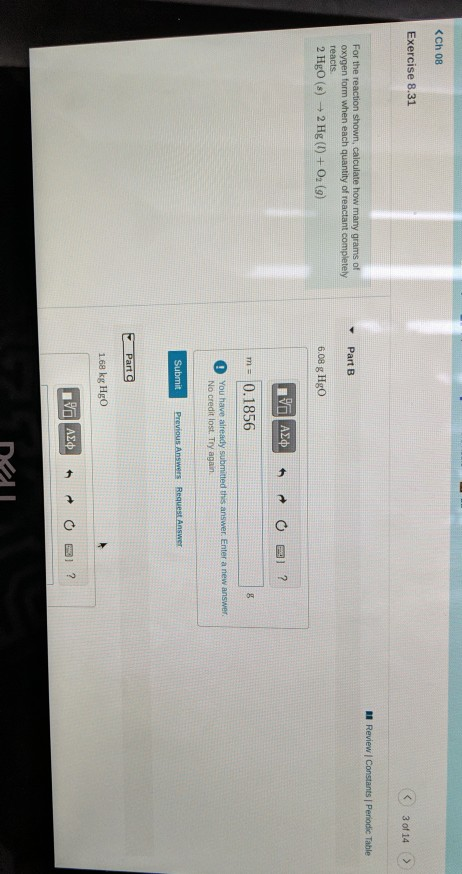 Solved Review Constants Periodic Table Part B For the | Chegg.com