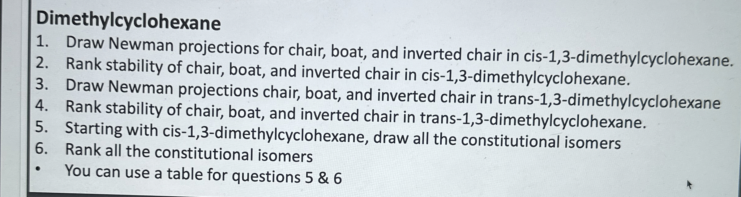 Solved DimethylcyclohexaneDraw Newman projections for chair, | Chegg.com