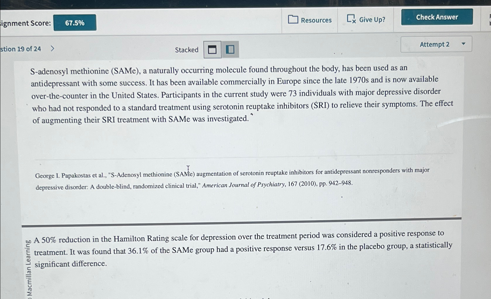 Solved ignment Score:ResourcesGive Up?stion 19 ﻿of | Chegg.com