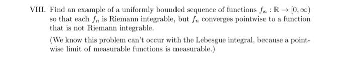 Solved Real Analysis QuestionFind an example of a uniformly | Chegg.com
