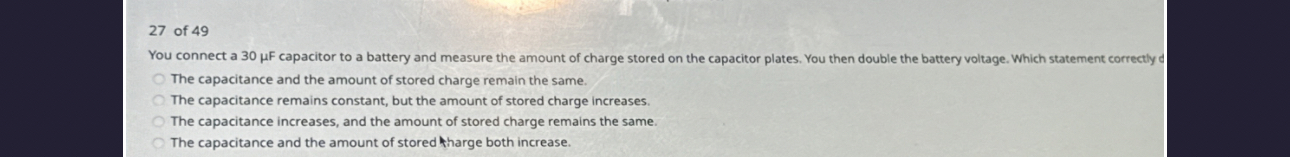 High Quality SOLUTION 27 ﻿of 49You connect a 30μF ﻿capacitor to a ...