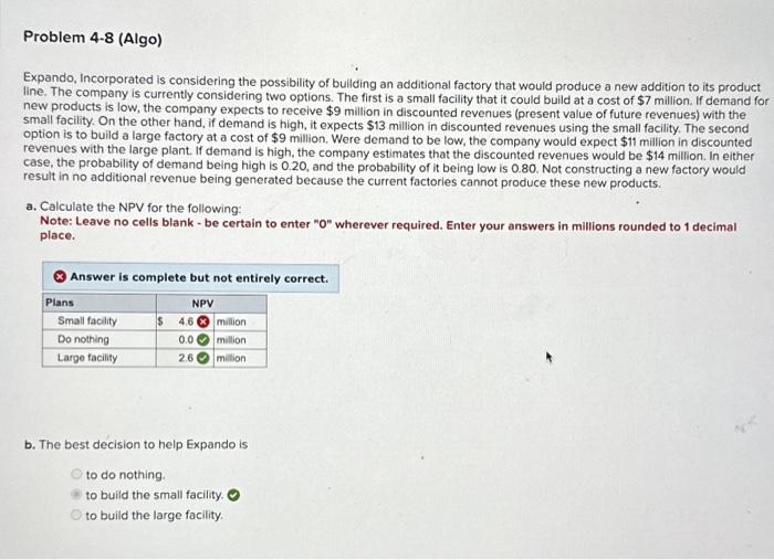 Solved Expando, Incorporated is considering the possibility | Chegg.com