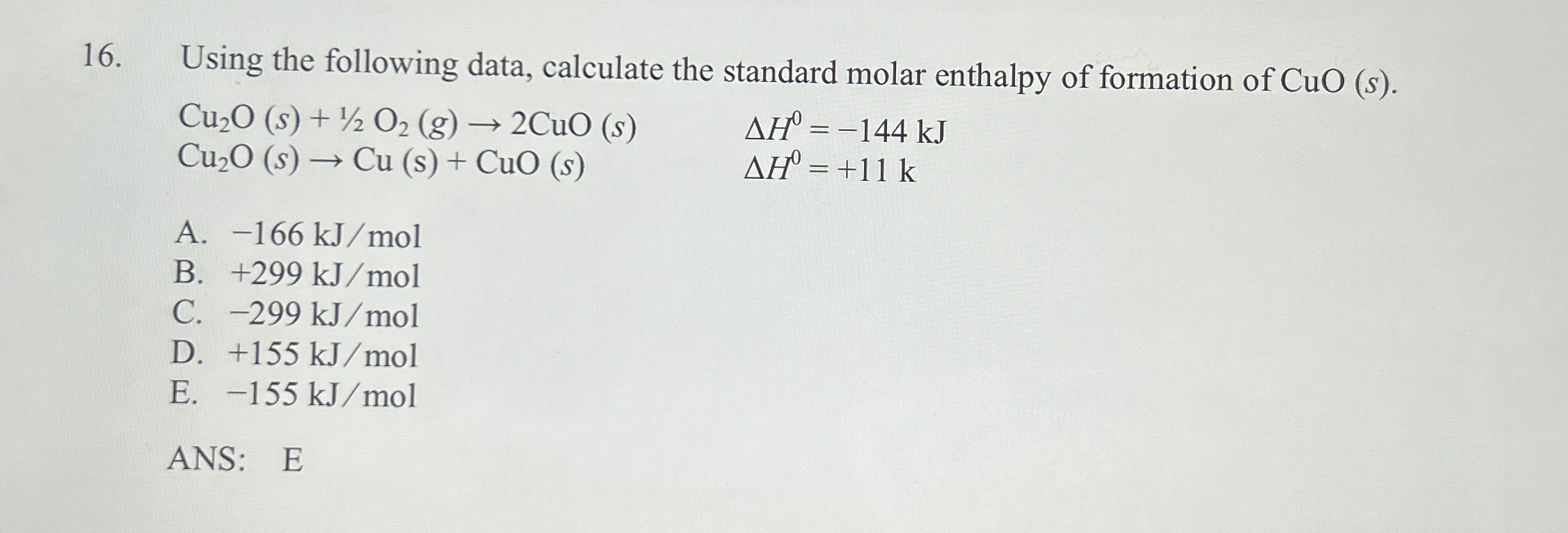 Solved Using the following data, calculate the standard | Chegg.com