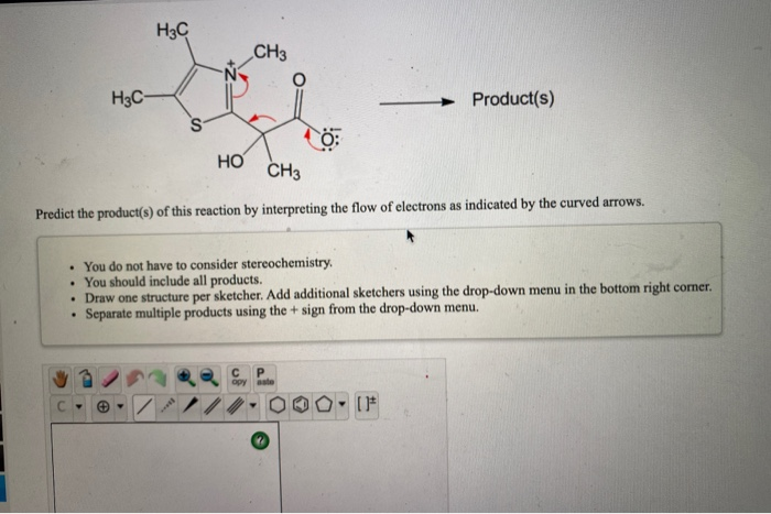 Solved H3C CH3 H3C Product(s) S Ö: HO CH3 Predict the | Chegg.com