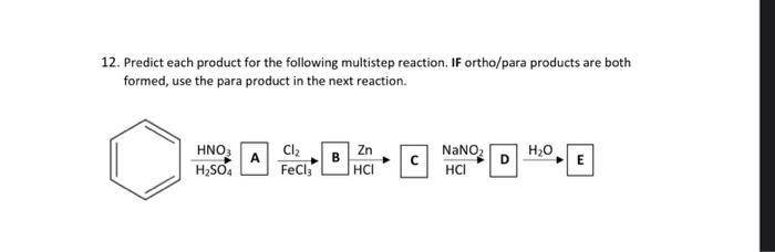 Solved . Predict each product for the following multistep | Chegg.com