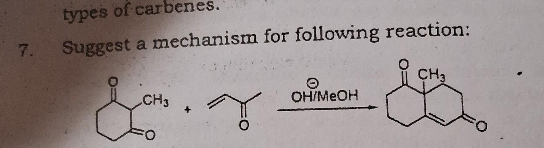 Solved 7. Suggest a mechanism for following reaction:a. | Chegg.com