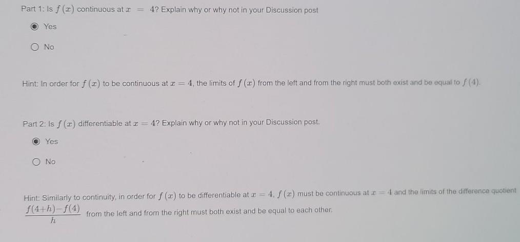 Solved 2 + 17 Analyze the function f(x) = if x