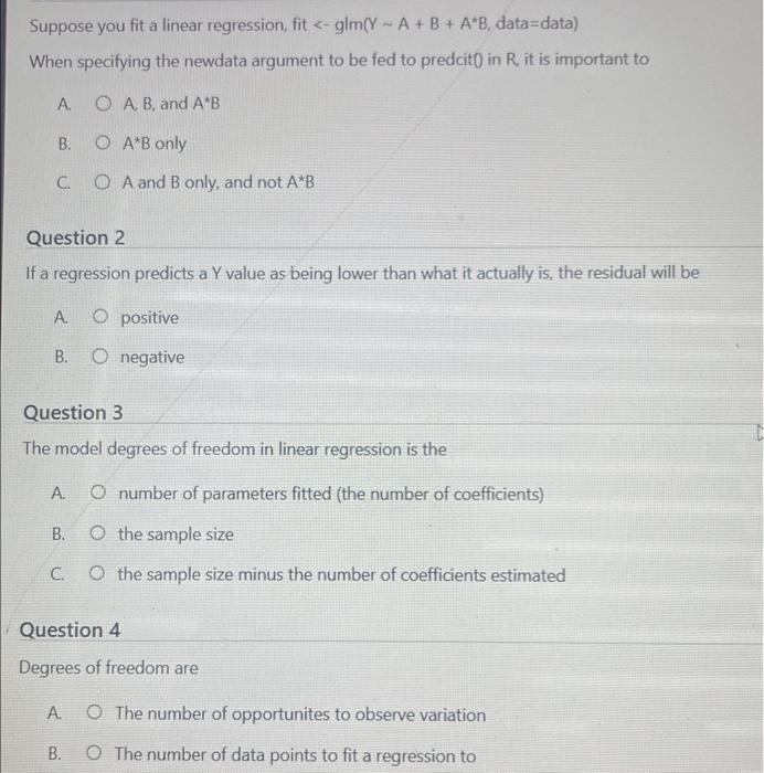 Solved Suppose you fit a linear regression, fit | Chegg.com