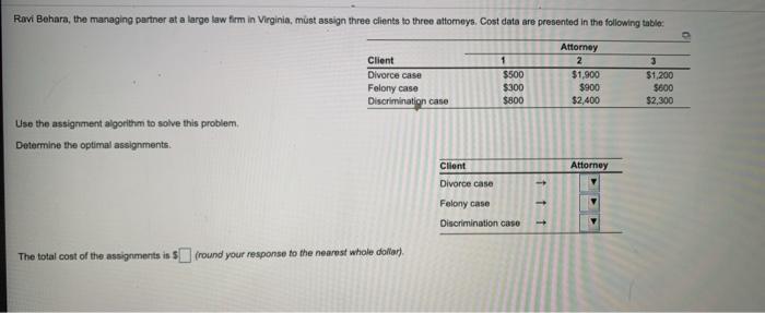 Solved Ravi Behara, the managing partner at a large law firm | Chegg.com