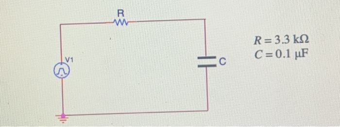 Solved 2.1 Calculate the time constant for the RC circuit | Chegg.com