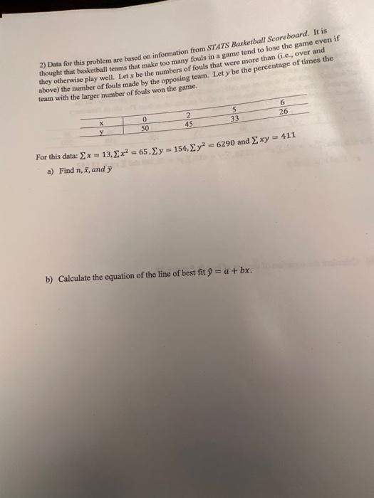 Solved 2) Data for this problem are based on information | Chegg.com