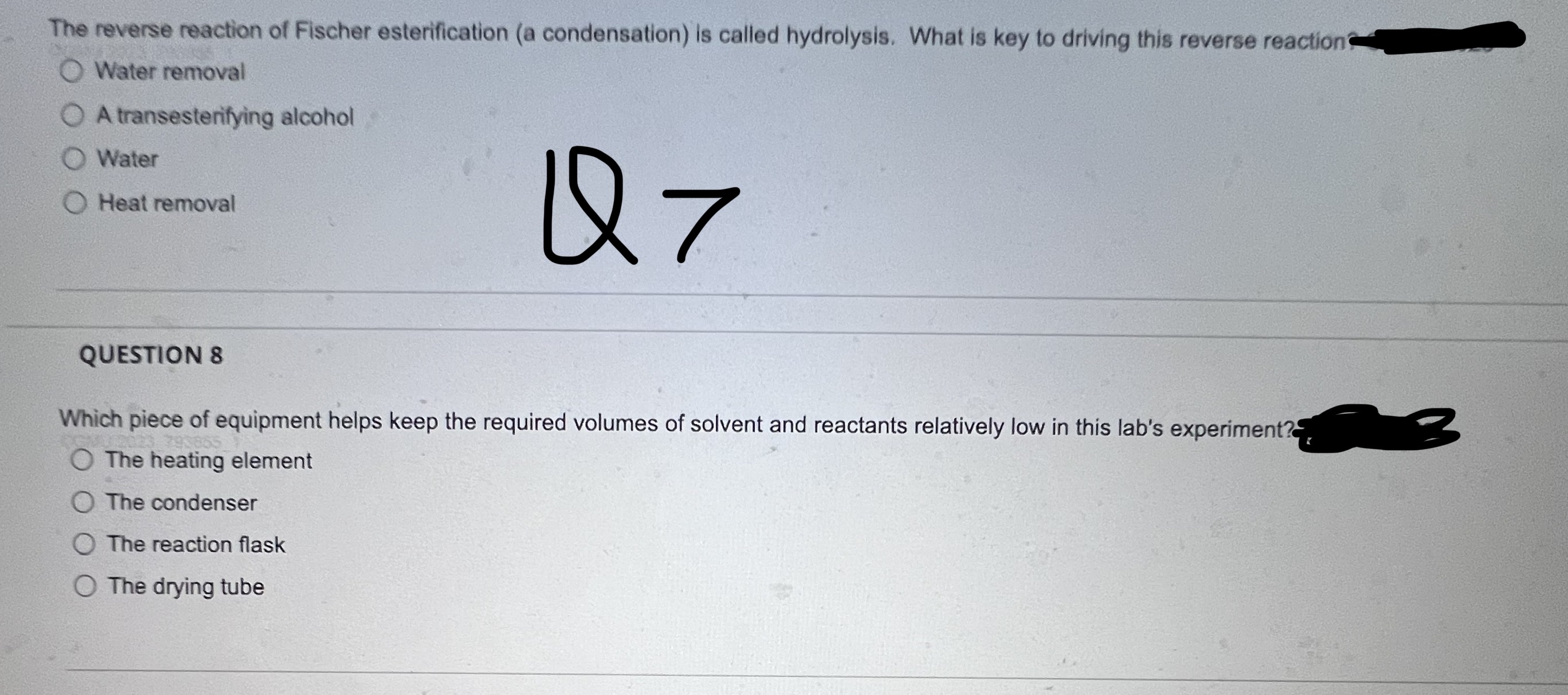 Solved The reverse reaction of Fischer esterification (a | Chegg.com