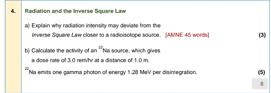 Solved Radiation and the Inverse Square Lawa) ﻿Explain why | Chegg.com