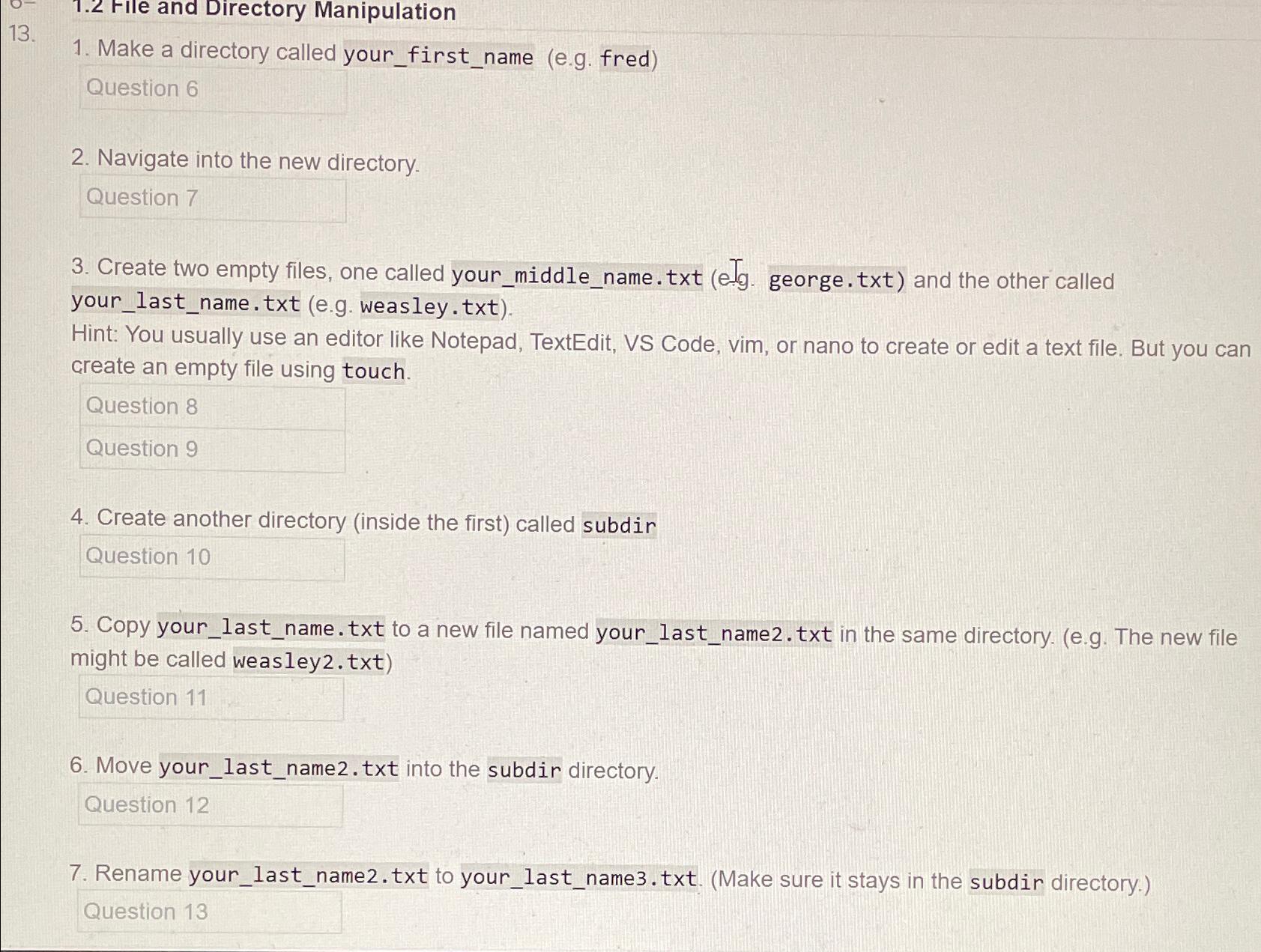 Solved Part 1: Linux Command-LineThe goal of this part is to | Chegg.com
