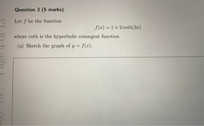 Solved Question 1 (6 marks) valuate the limit lim tanh n2 + | Chegg.com